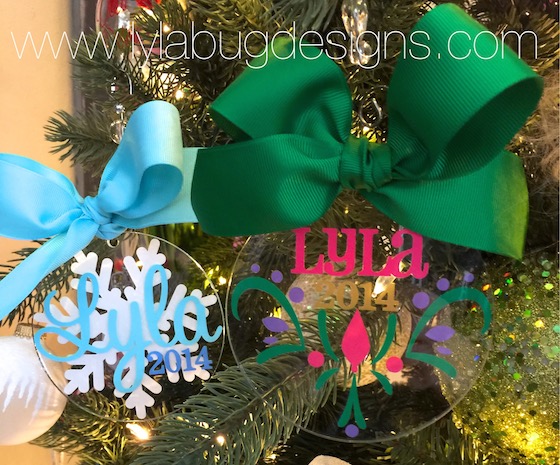 Elsa & Anna Inspired Ornament Set